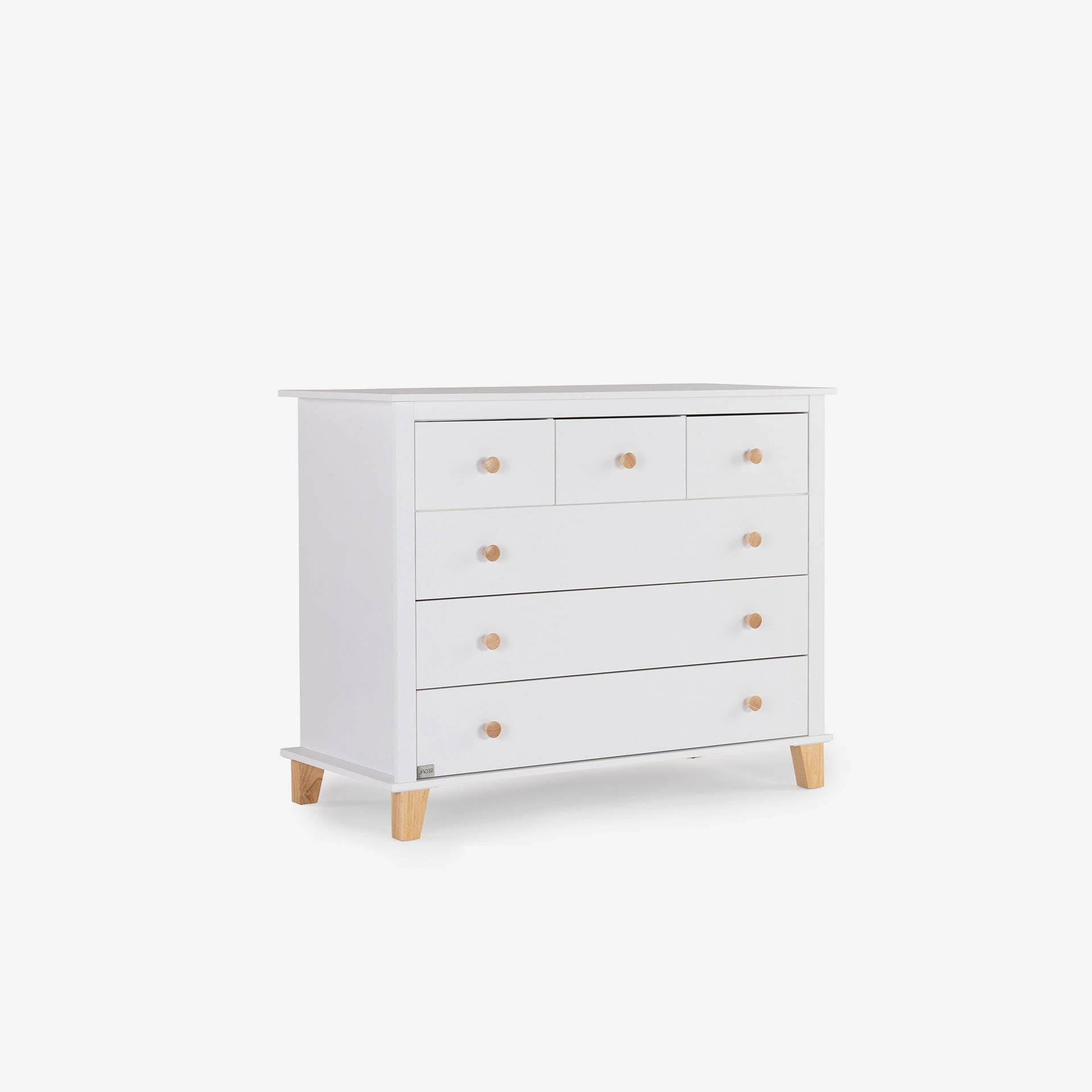 שידת תינוק דגם ניב 1.18 לבן +טבעי – Shilav