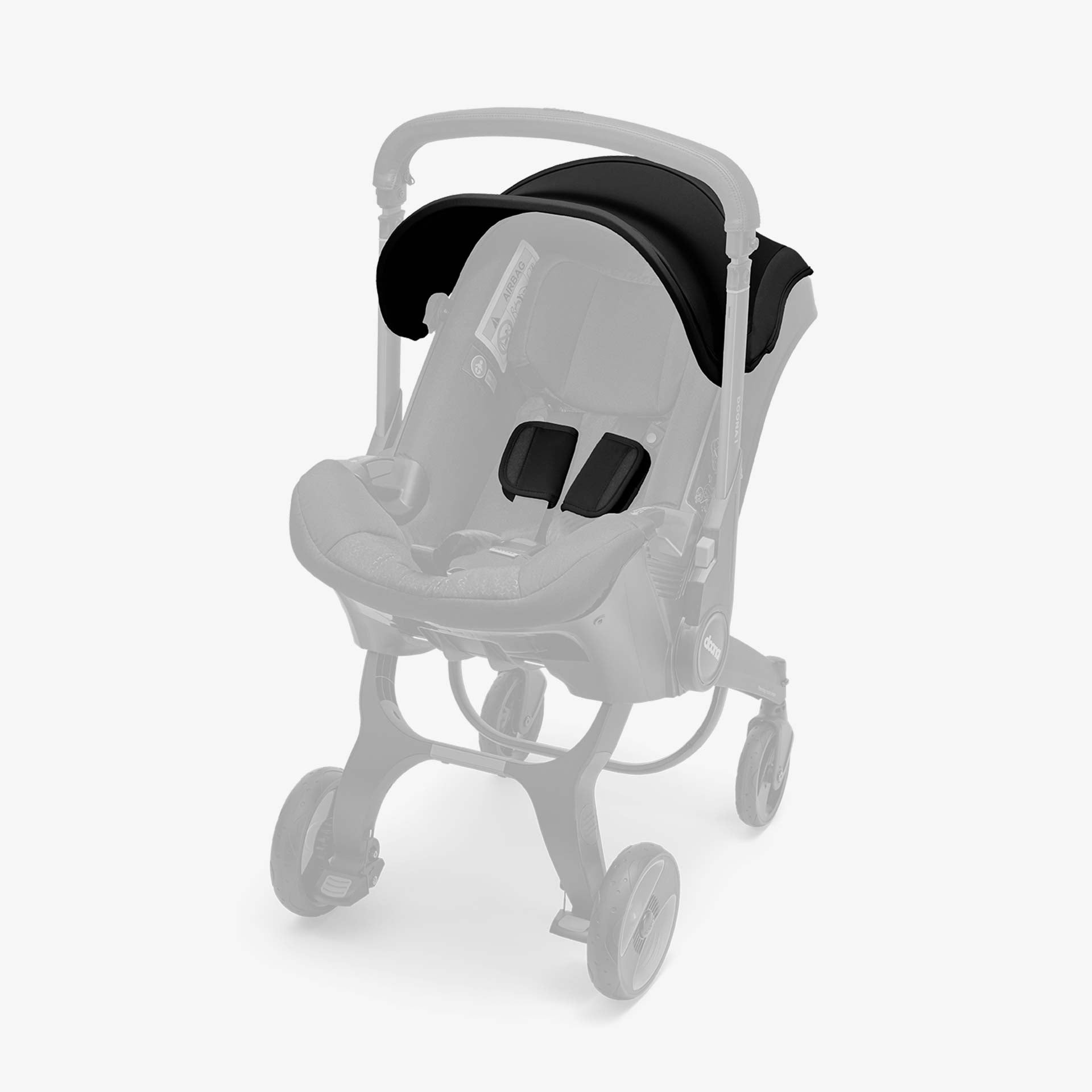 גגון וריפוד רצועות כתף שחור דונה i – Shilav