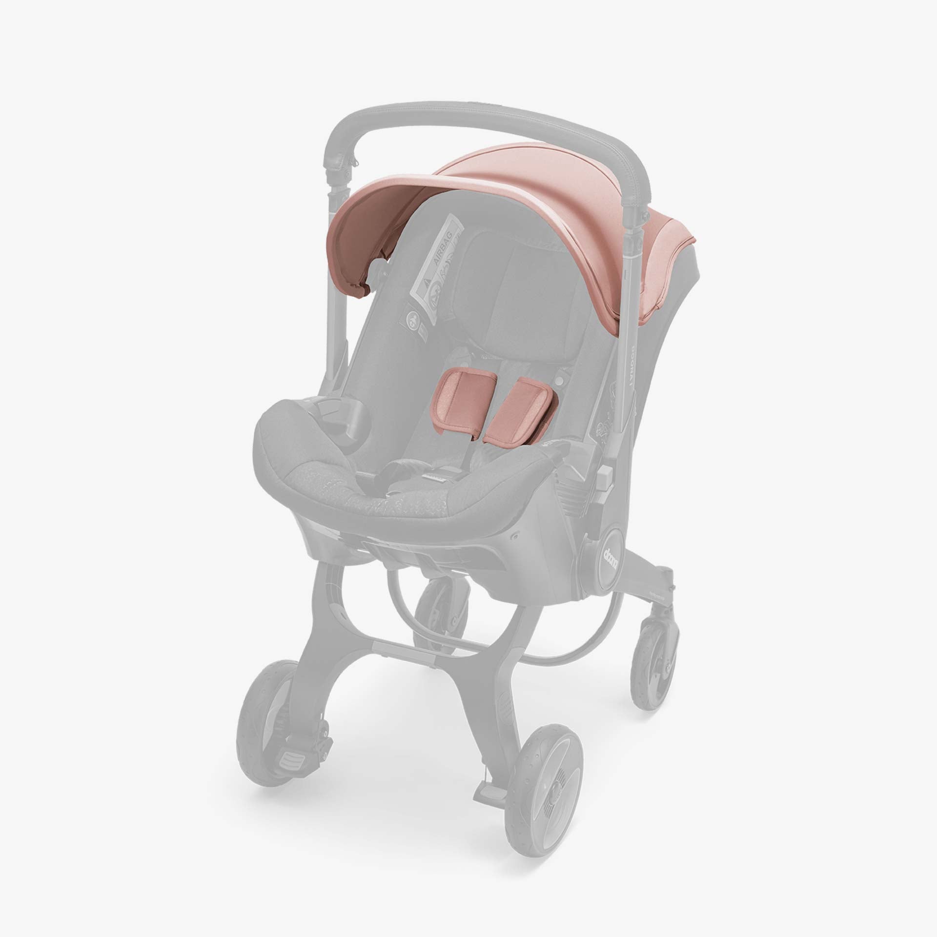 גגון וריפוד רצועות כתף ורוד מעושן דונה i – Shilav