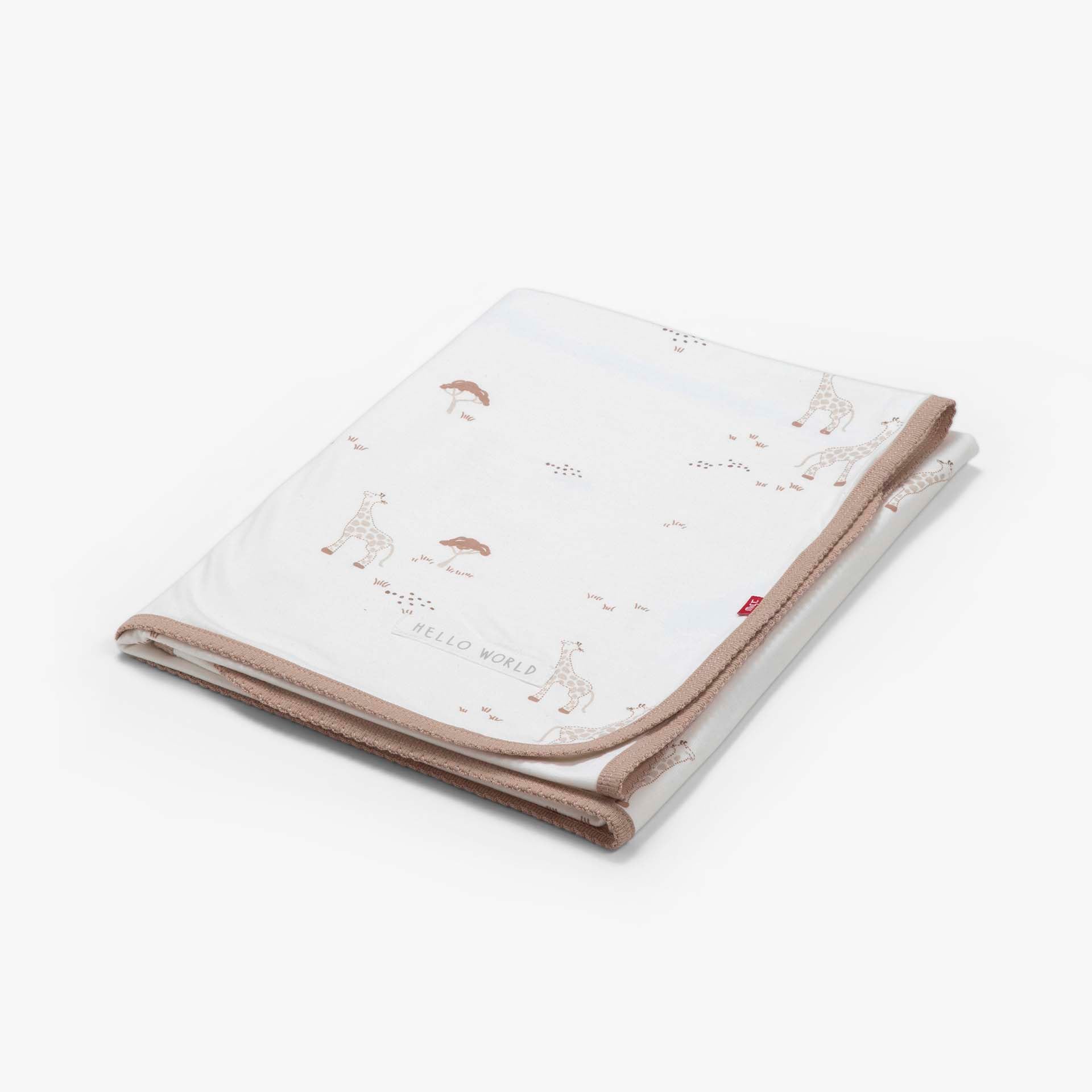 שמיכת ג'רסי לעגלה דו-צדדית ג'ירפה – Shilav